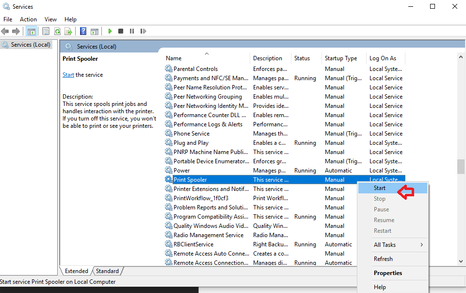 How To Fix Print Spooler Service Not Running Error In Windows 10