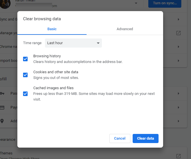 Fix Unable To Clear Browsing History In Chrome Browser