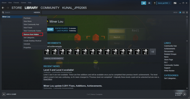 How To Hide/Remove Games and Software From Steam Library